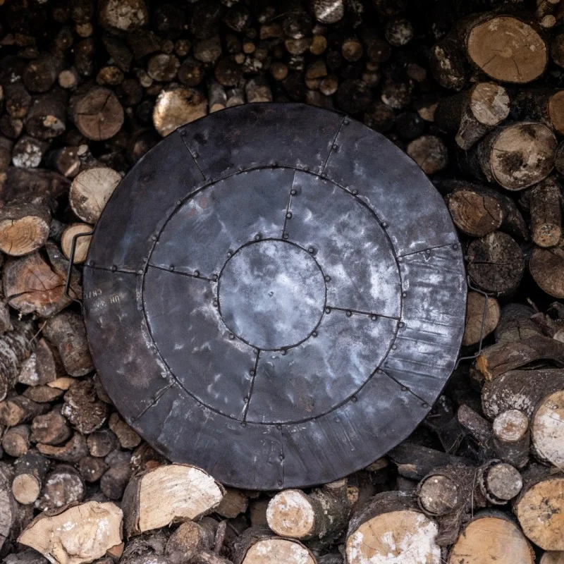 Kadai Recycled Shield - 80cm | Kadai Lid | Firepit Lid